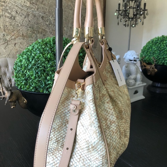 Brahmin | Bags | Brahmin Elisa Beige Hartford Satchel | Poshmark